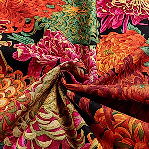 Kaffe Fassett Collective 2010 Drama Japanese Chyrsanthemum Red, Fabric by the Yard