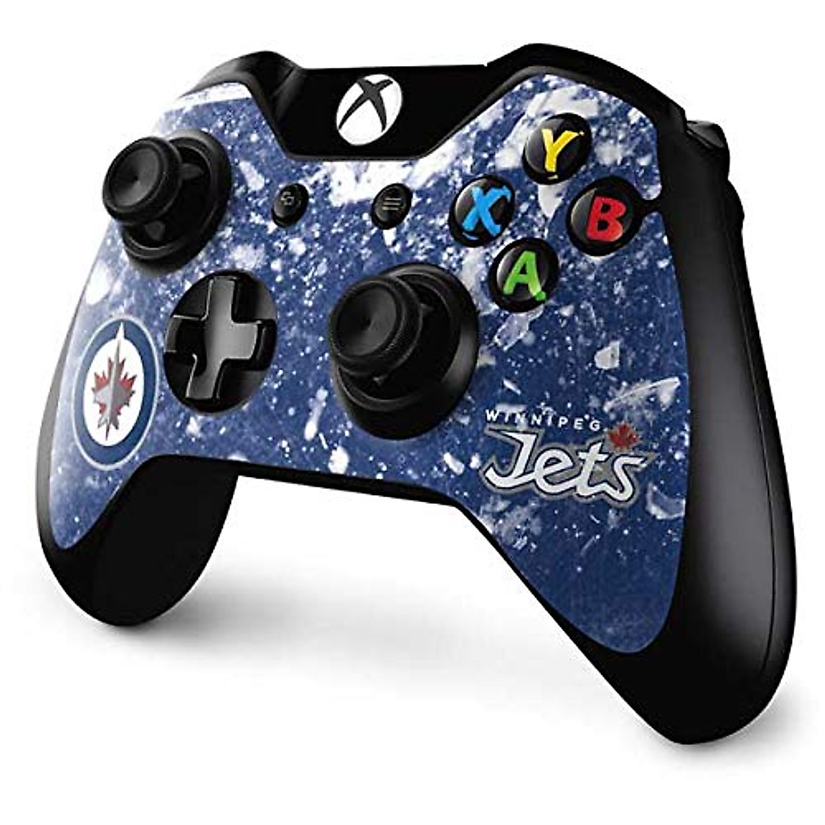 Skinit Decal Gaming Skin Compatible with Xbox One Controller - Officially Licensed NHL Winnipeg Jets Frozen Design