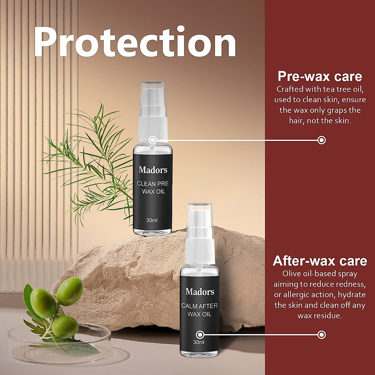 Waxing Kit Wax Warmer for Women - Madors Wax Kit Wax Pot Wax Machine for Body Legs Eyebrows Armpits Bikini Brazilian Wax Kit with Hot Wax Beads…