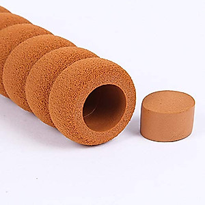 Yafeco 6 Pcs Anti-Collision Door Handle Cover,Door Pull Protective Sleeve Child Safety Super Soft Foam Safety Spiral Cover for Hot Doors Non-Toxic (Brown)