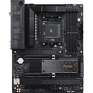 ASUS ProArt X570-Creator WiFi AMD X570S Ryzen AM4 ATX Content Creation Motherboard(PCIe 4.0, Passive PCH Cooling, 2xThunderbolt 4 Type-C Ports, 10 Gb & 2.5 Gb LAN, WiFi 6E, 3X M.2 Slots,Creator Hub)