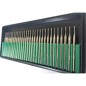 30 Pack 1mm Diamond Drill Bit Jewelry Beach Sea Glass Shells Gemstones Lapidary 30pcs. 1mm