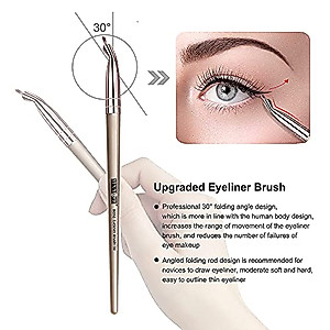 Makeup Brushes, 18 Pcs Professional Premium Synthetic Make Up Brushes, Foundation Powder Concealers Eye Shadows Makeup Brush Set (Champagne Gold)