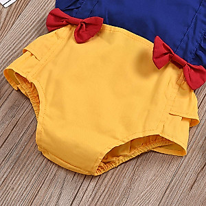 BSongo Newborn Baby Girls Romper Snow White Cosplay Infant Tops and Shorts Summer Clothes (Romper Style #2, 0-6 M)