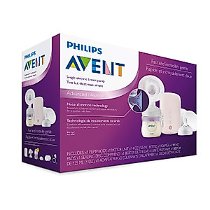 Philips AVENT Single Electric Breast Pump Advanced, with Natural Motion Technology, SCF391/61, Pink