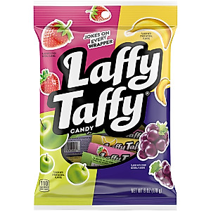 Bundle of Laffy Taffy Candy Individually Wrapped Mini Bars, Assorted Fruit Flavors & Fruit Combos, 6oz bags (Pack of 2)