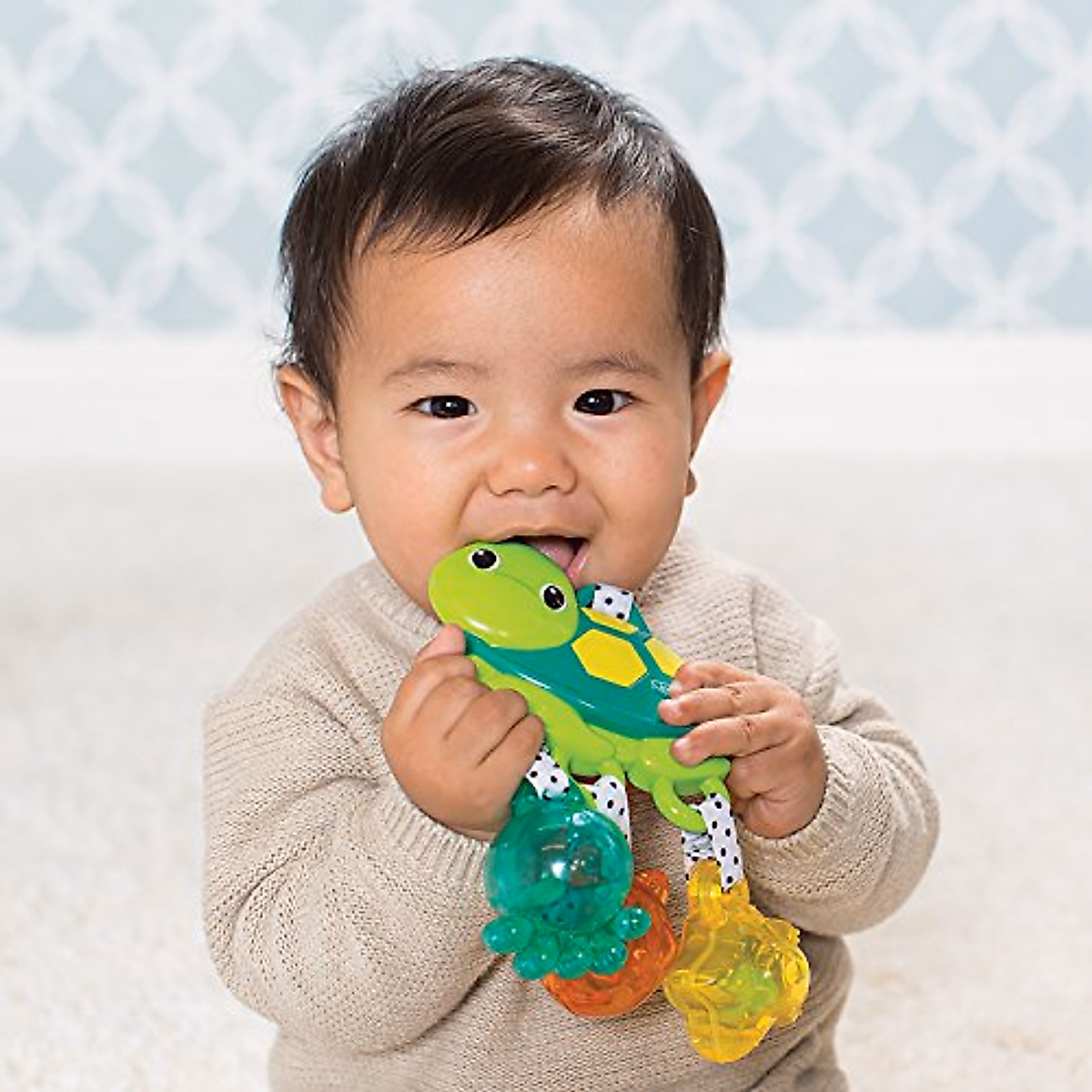 Infantino Jingle Sea Charms Turtle Rattle