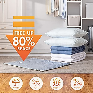 TAILI Hanging Vacuum Storage Bags Variety 4 Pack and Super Jumbo Vacuum Storage Bags 10 Pack, Meet Variety Storage Need, Protect Clothes and Bedding