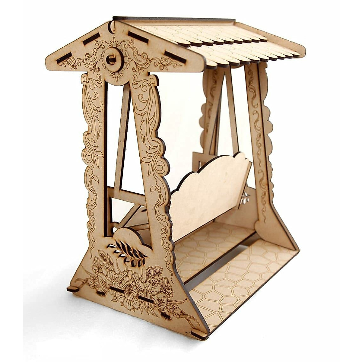 Janmashtami Gift Laddu Gopal Ji Jhula Swing Wooden Fastest Delivery Service Available on Demand (4-7 Days for Customization Whatsapp +917419240007