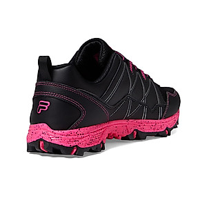 Fila at Peake 24 TN Black/Pink Glo/Metallic Silver 6.5 B (M)
