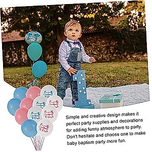 Abaodam Pink Balloons 80 Pcs balloon pink decor blue decor kids decor garland decor pink ballons baby baptism decorations christening day party supplies emulsion boy wreath Blue Balloons