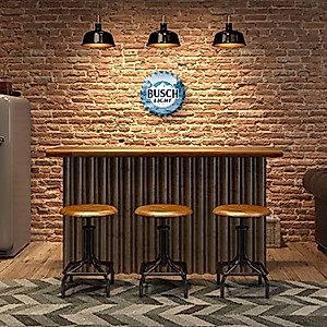 Desperate Enterprises Busch Light Stamped Shape Bottle Cap - Premium Aluminum Sign - Made in USA - 18" Round