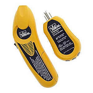 IDEAL INDUSTRIES INC. 61-534 Digital Circuit Breaker Finder with Digital Receiver and GFCI Circuit Tester,Yellow
