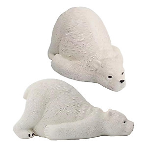 Generic 2 Pcs ToilReplacement Parts, Polar Bear Toilet Floor Bolt Covers Toilet Bolt Caps Decorative, Toilet Bolt Caps Toilet Bolt Covers for Bathroom Kitchen Toilet, QOIC02BKDK5QYNGHO4D6