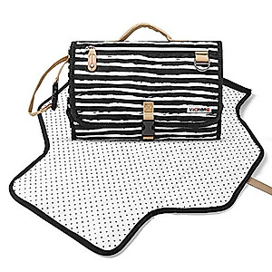 Waterproof Baby Diaper Changing Pat, Extra Large 97cmx54cm (38"x24" inch)Portable Nappy Changing Pat with Storage Pockets, Foldable Cushioned Travel Change Pat for Infants Home Travel Outdoor