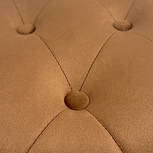 Wamnexti 30Inch Cube Storage Ottoman with Legs, Foldable Large Ottomans with Storage Foot Rest Footstool Bench for Living Room Bedroom, Velvet Brown