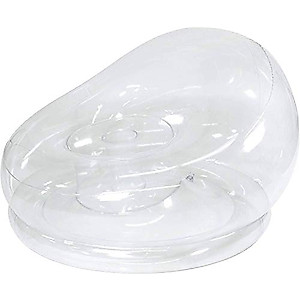 Air Candy Inflatable City Style Chairs Perfect for Indoors & Outdoors (Clear)