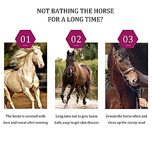 Dog Horse Spring Curry Horse Comb Curry Brush, 4 Rings Stainless Steel Fish Scaler Remover, with Soft Touch Grip Horse Brush Scraper for Dog Sheep Pet