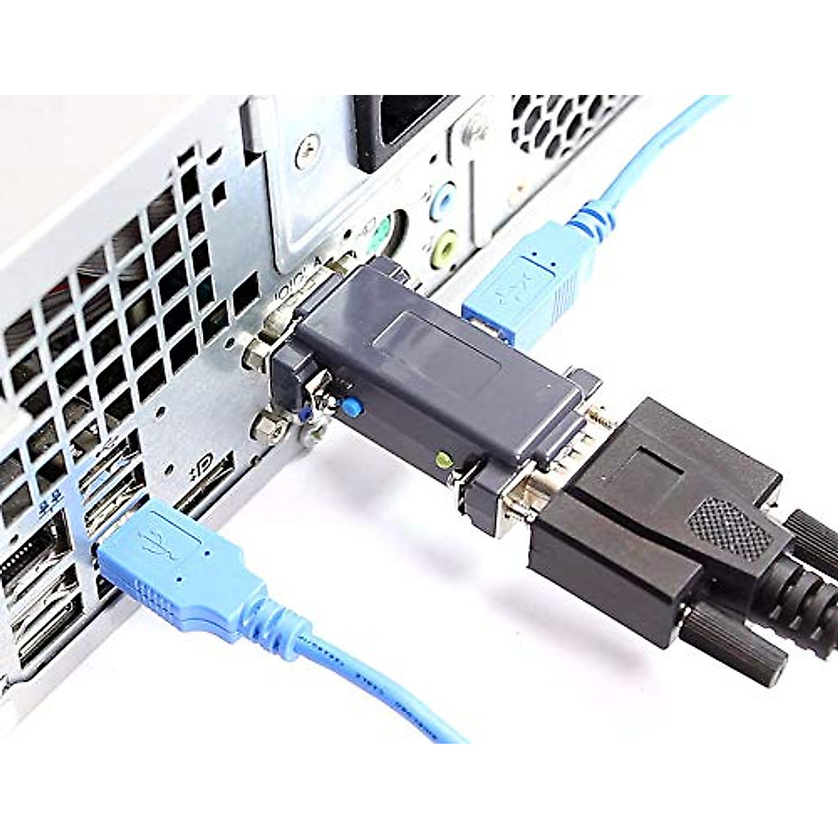 SerialGhost DB9 16GB - Compact RS-232 Logger and Serial Logger with 16GB Flash Drive, green, 72mm x 16mm x 16mm