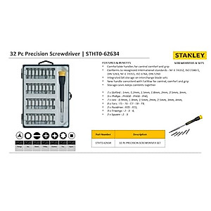 STANLEY STHT0-62634 Screwdriver 32-Piece Set