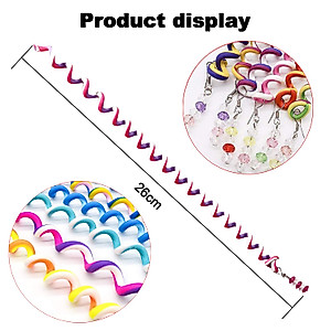 18 Pcs Hair Styling Twister Clip for Girl Women,ZXK CO Braided Rubber Hair Band Twist Barrette Spiral Spin Hair Tool Accessories Elastic Hair Rope Cute Hairband