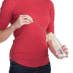 Redecker Baby Bottle Brush with Pig Bristles and Steel Wire and Beechwood Handle, 12-1/2-Inches, Set of 2