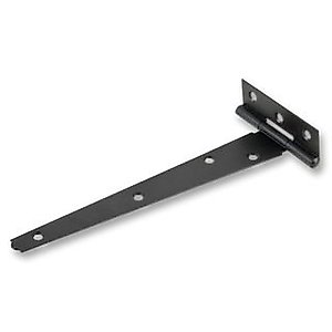 Duratool D00916 T-Hinges Black Zinc Plated 12" (304.8mm) 2 Pack