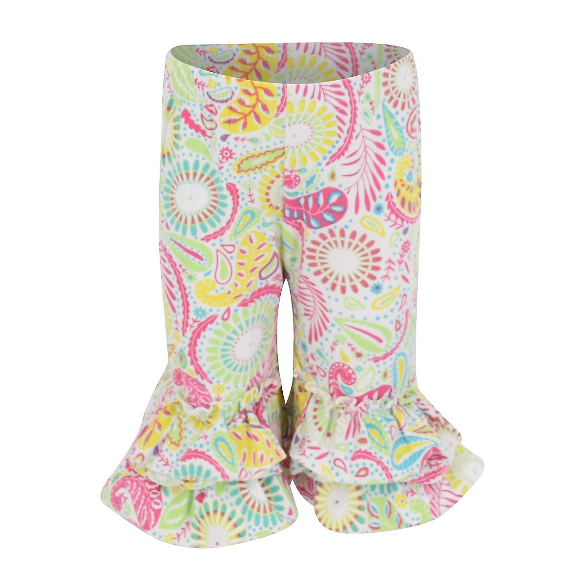 Unique Baby Girls Paisley Easter Bunny Easter Outfit (7/XXL, Pink)