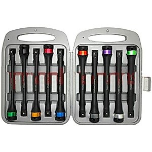 10pc 1/2" Drive Torque Extension Bar Set Limiting Extension Bar Torque Stick