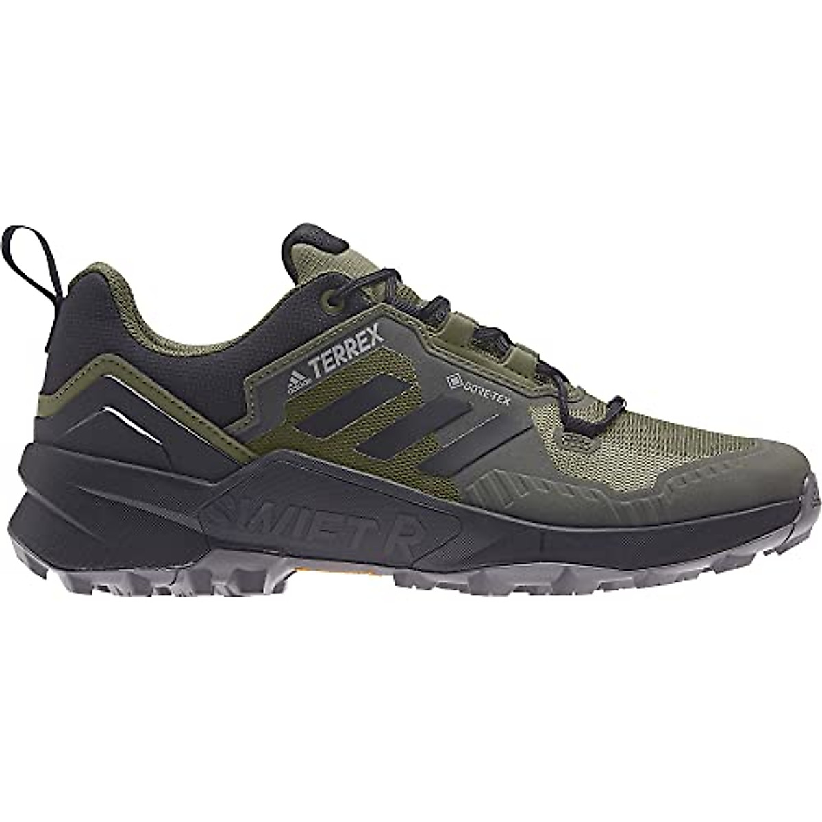 adidas Terrex Swift R3 Gore-TEX® Hiking Shoes Focus Olive/Core Black/Grey Five 10.5 D (M)