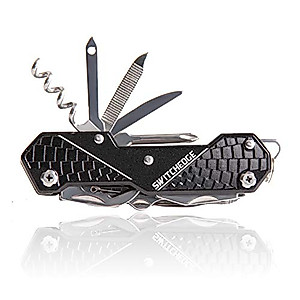 SWITCHEDGE 14 Tools in One Black Pocket Knife