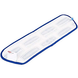 Rubbermaid Commercial Products Pulse Mop Frame Finish Pad, 18-Inch, Blue, Reusable Head for Floor Cleaning in Home/Bathroom/Office/School/Lobby