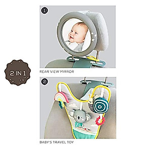 Taf Toys Koala in-Car Play Center | Parent and Baby’s Travel Companion, Keeps Both Relaxed While Driving. Car Activity Center with Mirror to Watch Baby from Driver’s Seat, for 0 Months and up