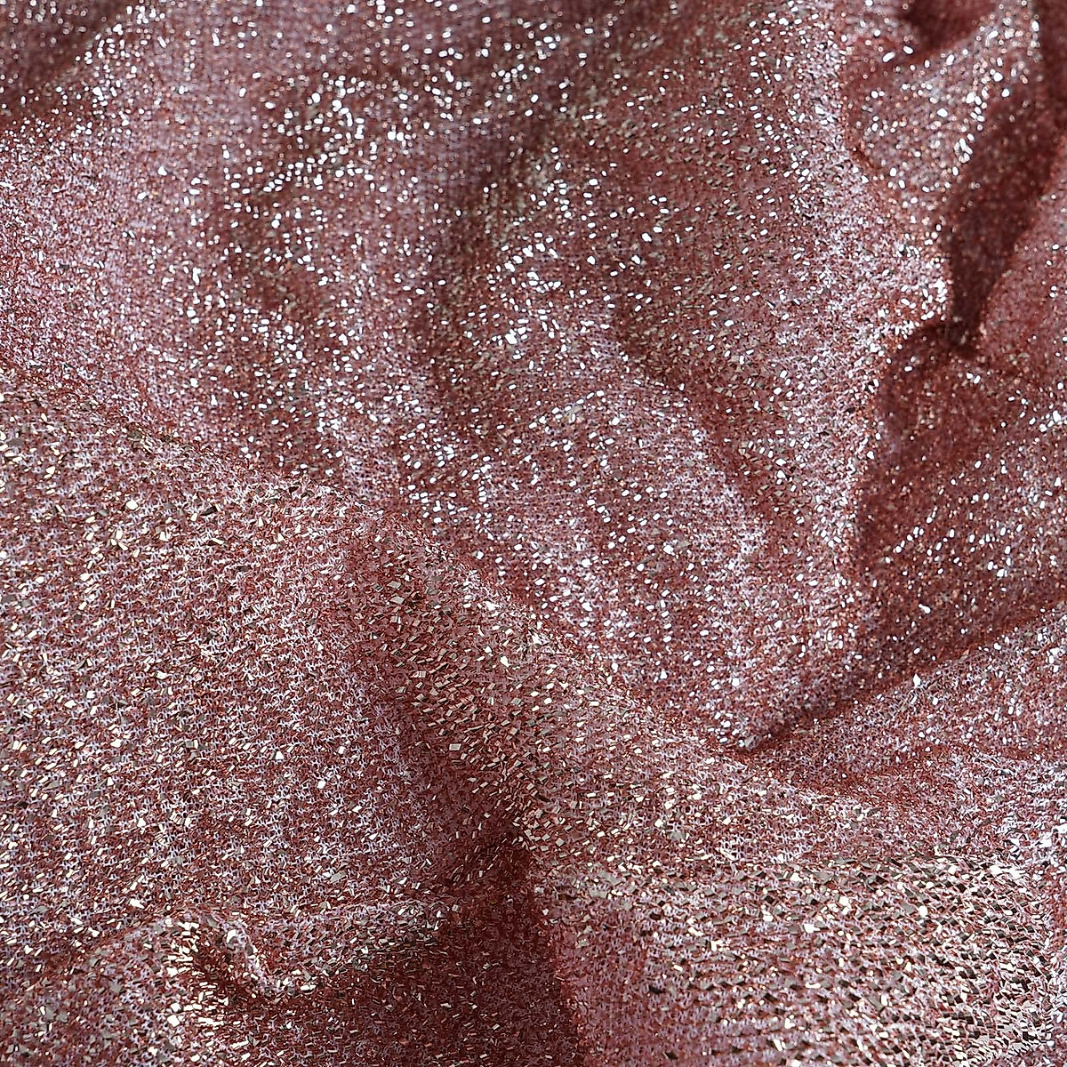 TABLECLOTHSFACTORY Rose Gold Wholesale Stretchy Spandex Tablecover Glitz Tablecloth for Cocktail Table Wedding Restaurant Tablecloth