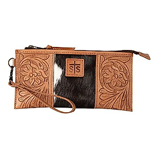 STS Ranchwear Tooled Leather Yipee Kiyay Clutch STS38390