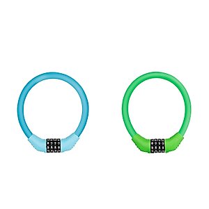 2Pcs Mountain Bike Lock Digital Codes Portable Motorcycle Password Lock Fixed Bicycle Ring Lock