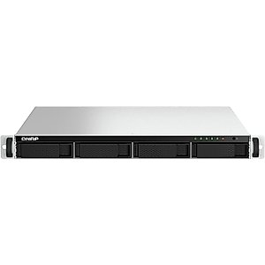 QNAP TS-464U-RP-8G-US 4 Bay High-Speed Rackmount Dual-2.5GbE NAS Intel® Celeron® N5105/N5095 CPU, 8GB DDR4 Memory and 2.5GbE (2.5G/1G/100M) Network Connectivity (Diskless)