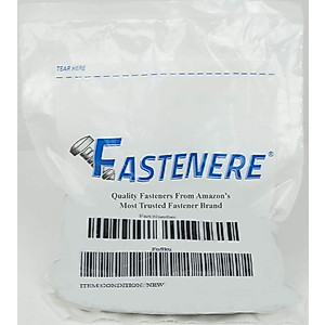 1/4-20 x 1-1/2" Hex Head Cap Screw Bolts, External Hex Drive, Stainless Steel 18-8, Full Thread, Bright Finish, Flat Point, Quantity 25 by Fastenere