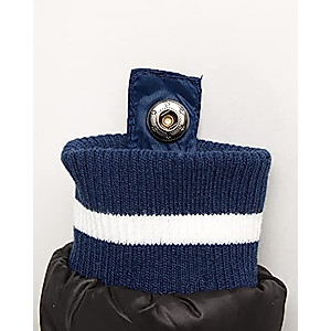 URBAN REPUBLIC Baby Boys' Pram Snowsuit - Quilted Fleece Lined Bodysuit - Outerwear Coveralls, Removable Mittens (3-9M), Size 9 Months, Black Sherpa Footed