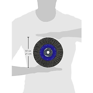 Mercer Industries 183020 - 8" x 3/4" x 2", 1/2", 5/8" Crimped Wire Wheel, .014 Carbon Steel Wire