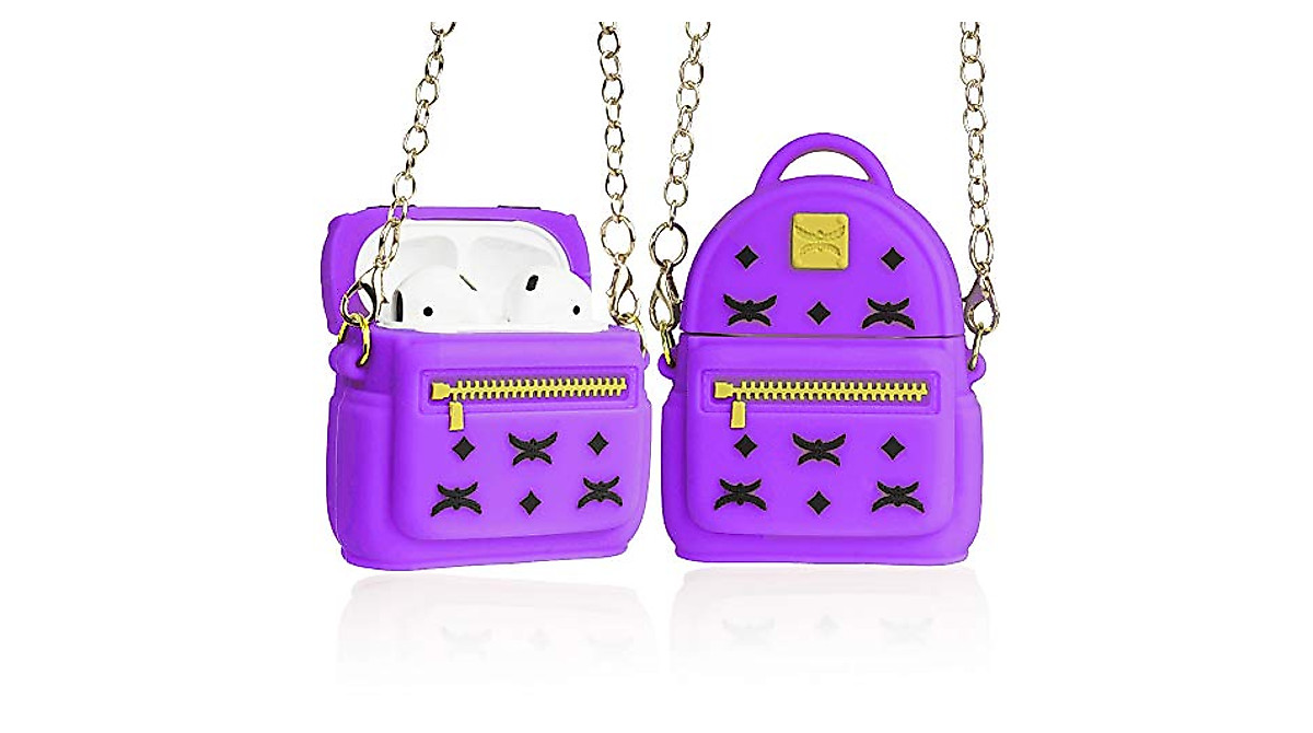 APOSU Cute Silicone AirPods Case - Backpack Design