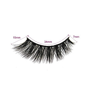 Lashes Natural Look Fake Eyelashes - Bepholan False Eyelashes 3D Super Fluffy False Lashes Black Band Wispy Lashes 5-Pack Faux Mink Lashes,XMZ116