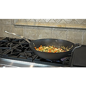 ICON Carbon Steel Dishwasher Safe Oven Safe Induction Safe Cookware (14- Inch Wok)
