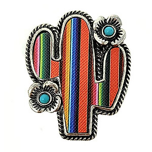 Emulily Western Serape Cactus Phone Holder(Grip) Self Adhesive Charm Phone Holder Not Included