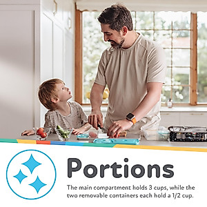 Nuby Insulated Bento Box Lunchbox, Girl