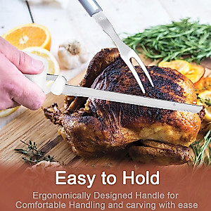 Cushore Cordless Electric Knife Rechargeable Easy-Slice Bread Knife with 4 Reciprocating Serrated Stainless Steel Blades, Carving Meats, Poultry, Bread, White