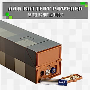 Paladone Minecraft Torch Lamp and Night Light, Wall Mountable or Freestanding, Battery-Powered, Officially Licensed Minecraft Room Decor