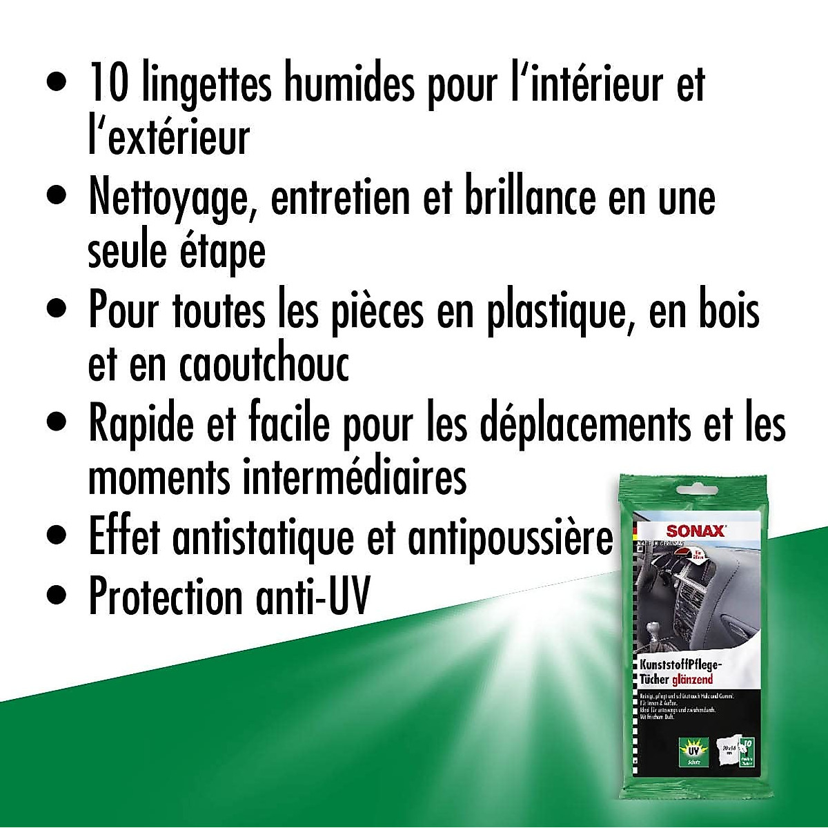 SONAX 04151000 Plastic Care Towelettes