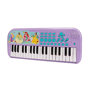 First Act Discovery Disney Princess Electronic Keyboard, 22 Inch - 37 Keys – Make Real Music, Sized for Kids - Record, Playback, Volume Control - Musical Instruments for Toddlers and Kids