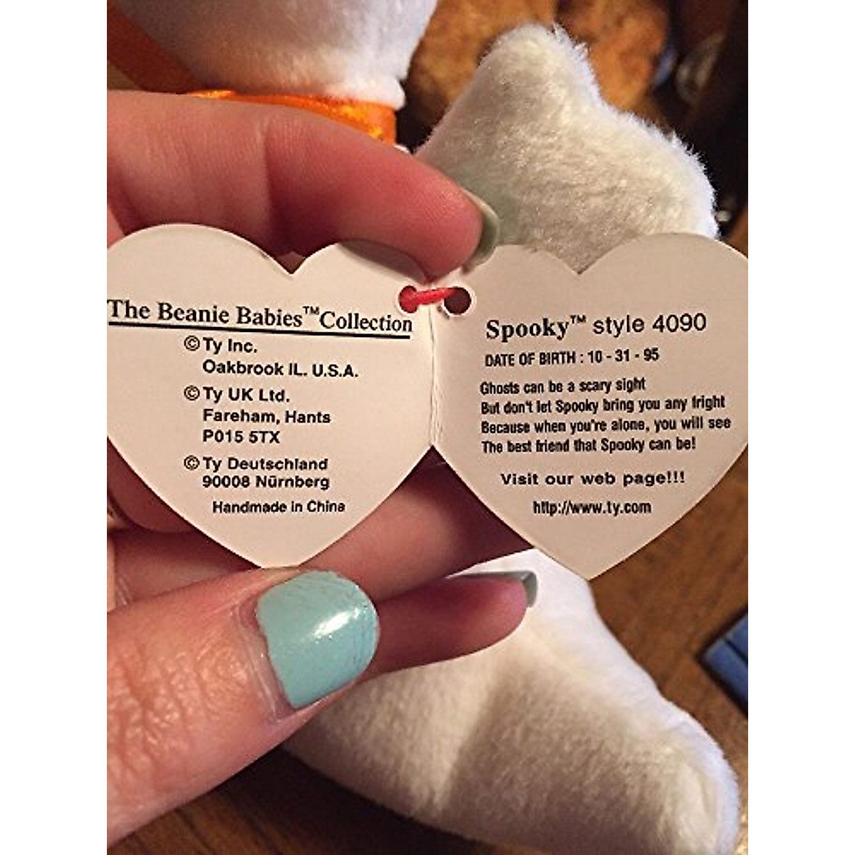 Retired Ty Beanie Baby Spooky style 4090 ,#G14E6GE4R-GE 4-TEW6W201264